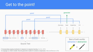 Abigail See - 2017 - Get To The Point: Summarization with Pointer-Generator Networks | PDF