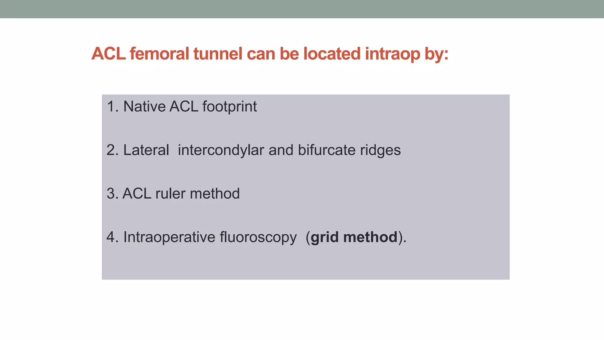 Acl reconstruction | PPTX