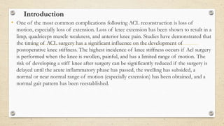 Acl reconstruction rehablition (zaid hjab) | PPTX