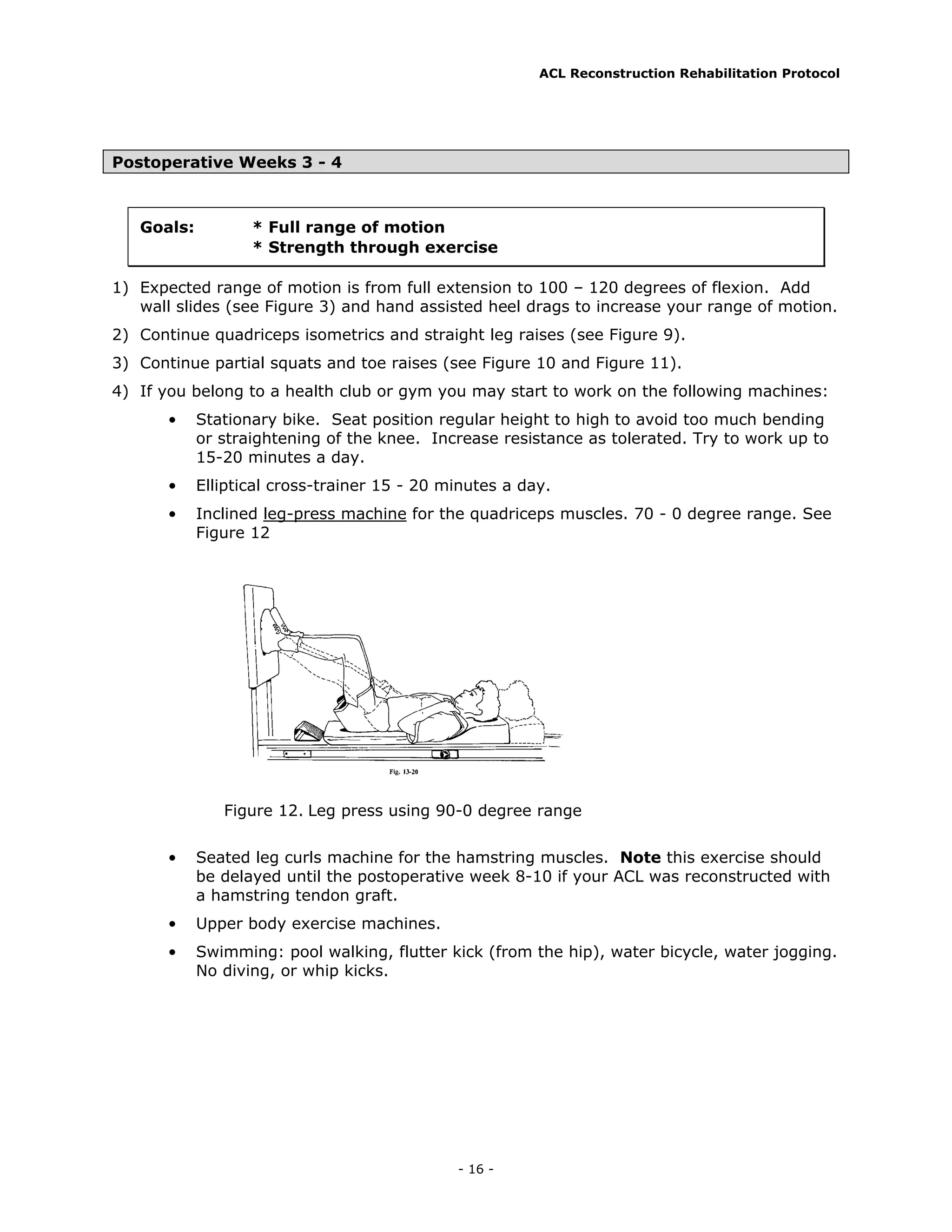 Acl rehabilitation protocol | PDF
