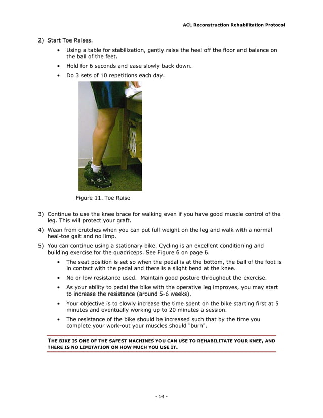 Acl rehabilitation protocol | PDF | Physical Therapy | Wellness