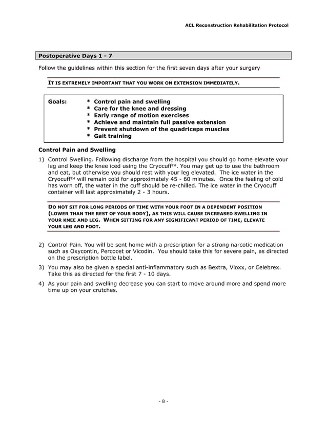 Acl rehabilitation protocol | PDF | Physical Therapy | Wellness