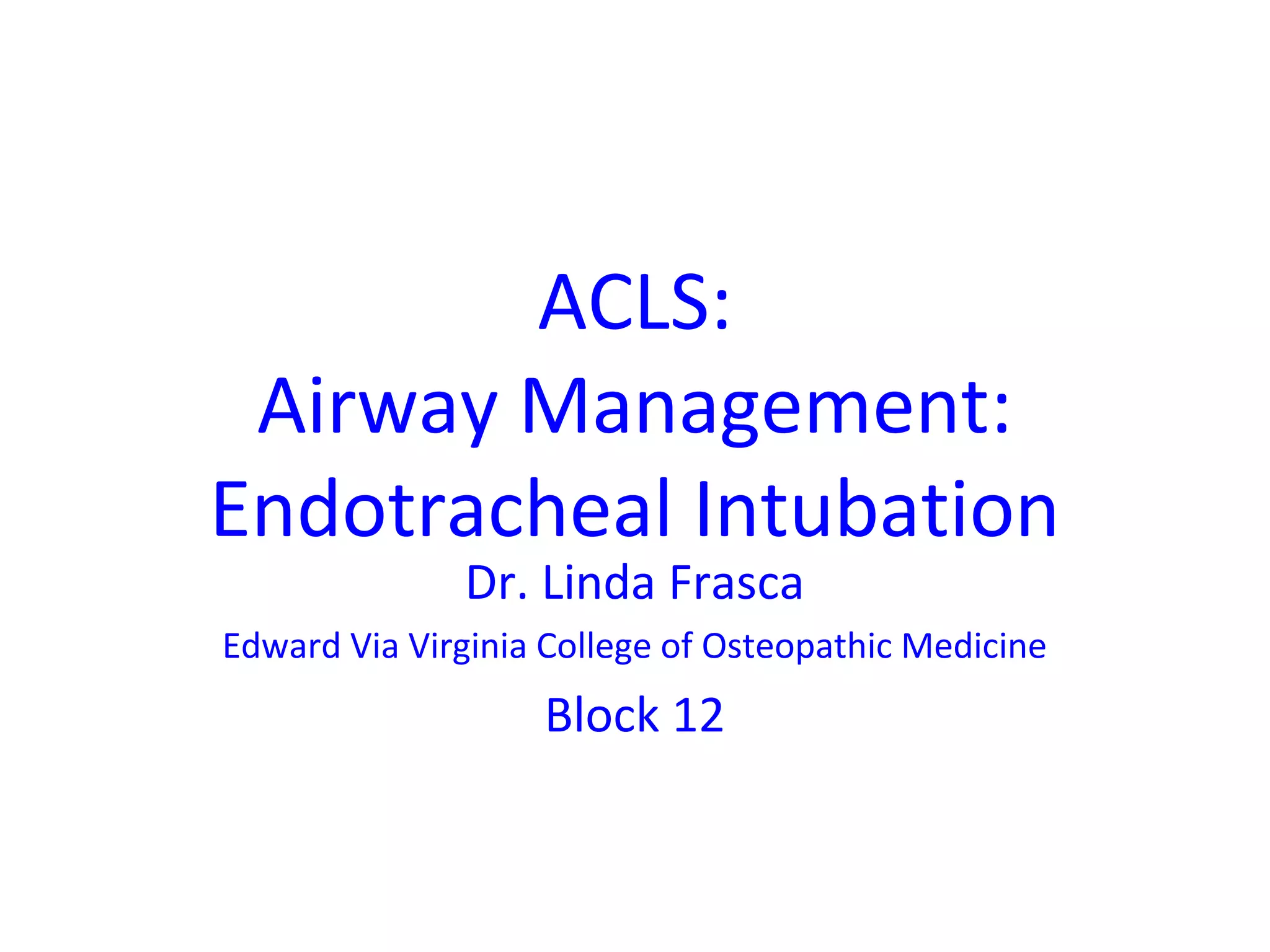 Acls | PPT