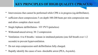 Advanced cardiac life support at emergency department | PPTX