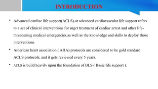 Advanced cardiac life support at emergency department | PPTX