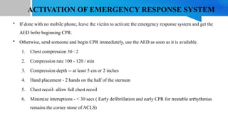 Advanced cardiac life support at emergency department | PPTX