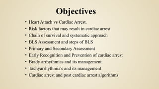 ACLS design to response effectively in cardiac emergency | PPTX