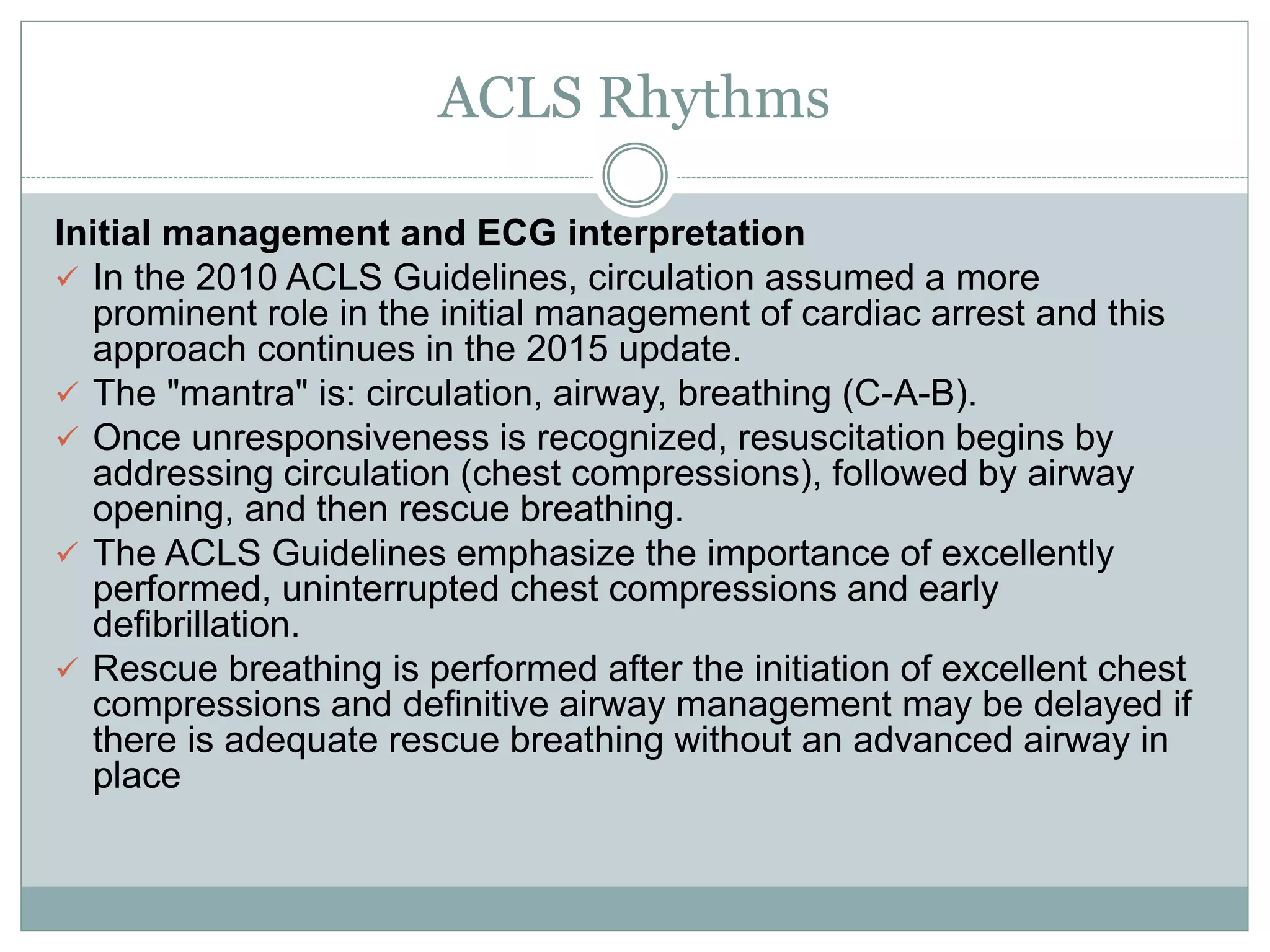 Adult cardiac life support(ACLS) | PPTX