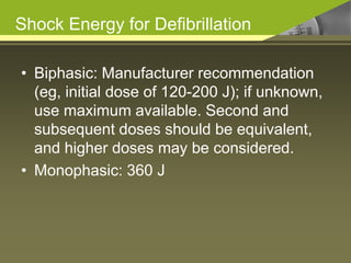 ACLS: Management of Cardiac Arrest 2015 | PPTX