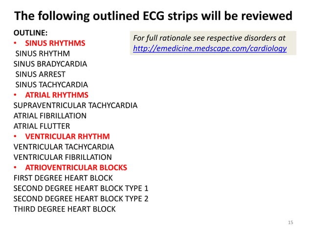 ACLS CE -Part I of III -ECG STRIP INTERPRETATION w Case Scenarios Supplemental | PDF