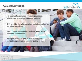 ACL Global SMS Service | PPTX