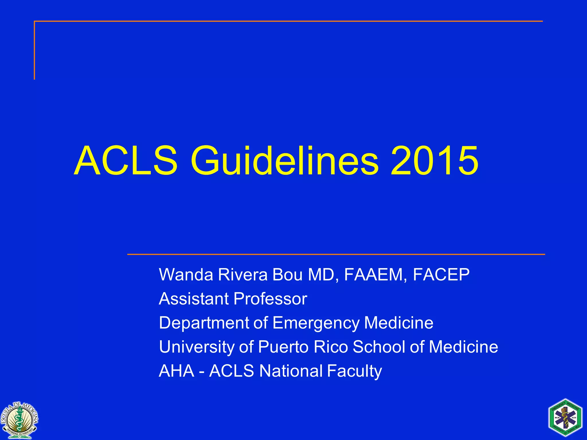 Acls guidelines 2015 | PDF