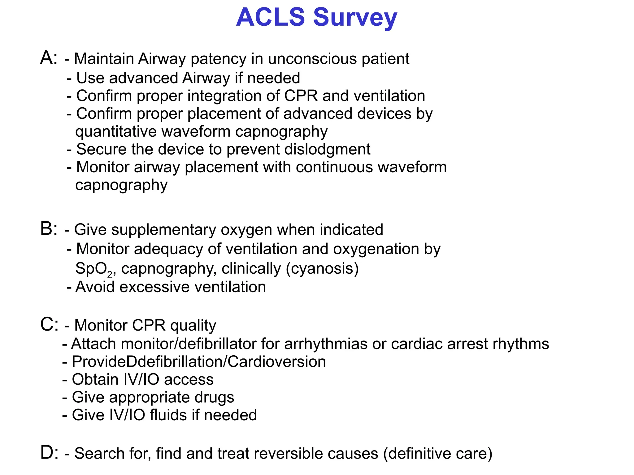Acls, aha latest guidelines on management | PPTX