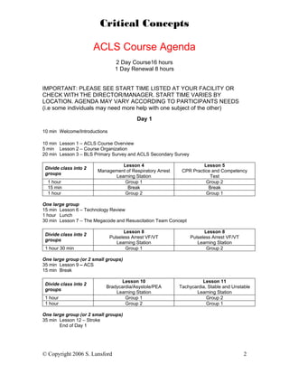 Acls prestudy packet | PDF