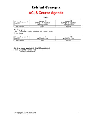 Acls prestudy packet | PDF