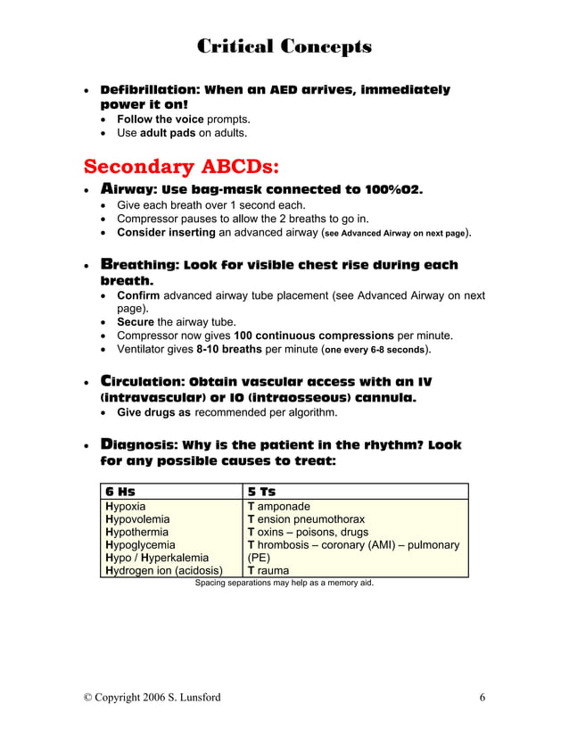 Acls prestudy packet | PDF