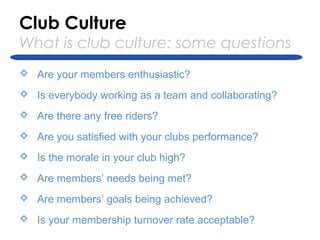 Club Culture | PPT
