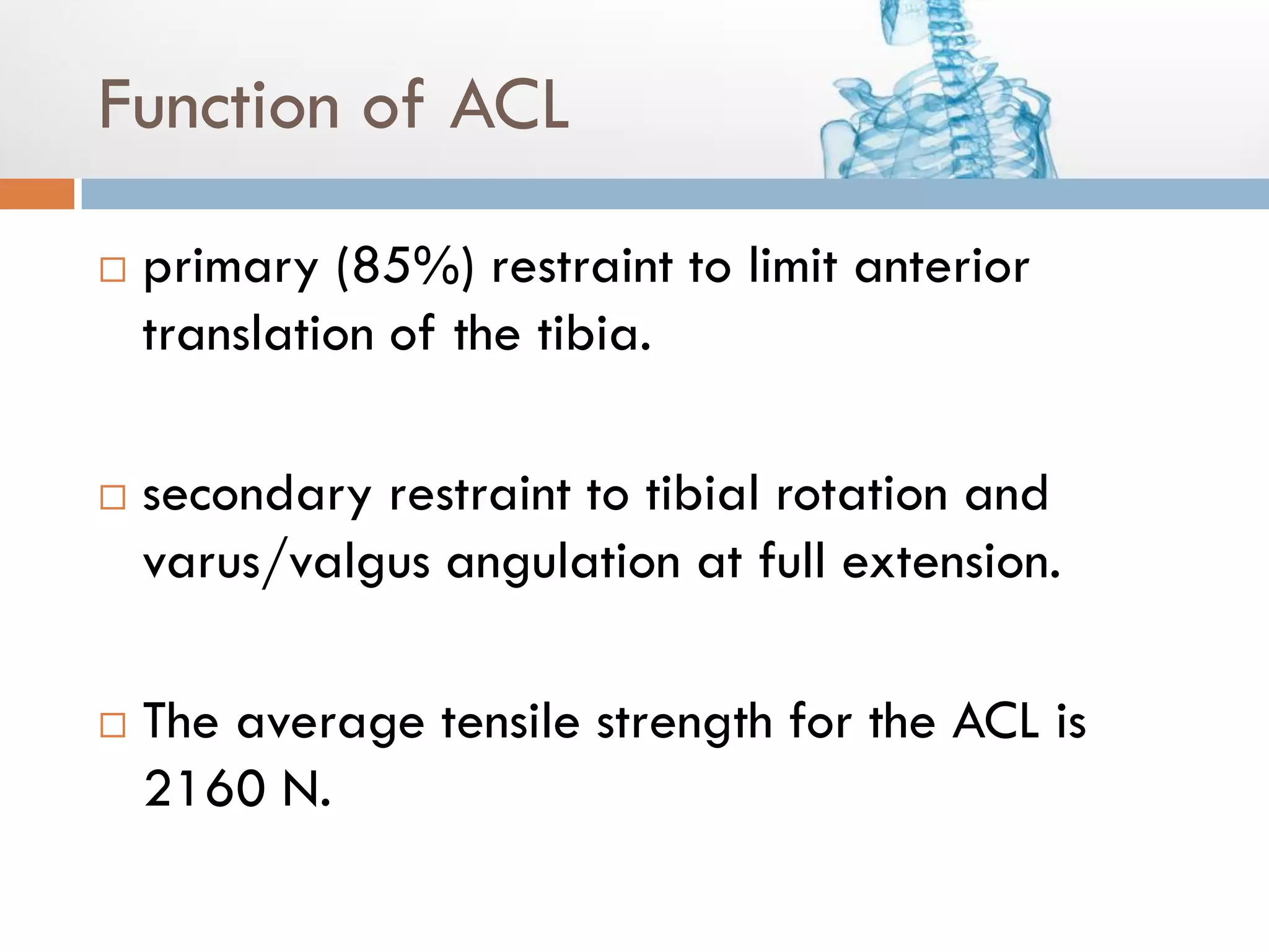 ACL tear | PDF