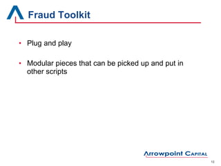 2011-02-07 ACL Users Group Fraud Toolkit | PPT