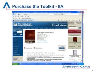 2011-02-07 ACL Users Group Fraud Toolkit | PPT