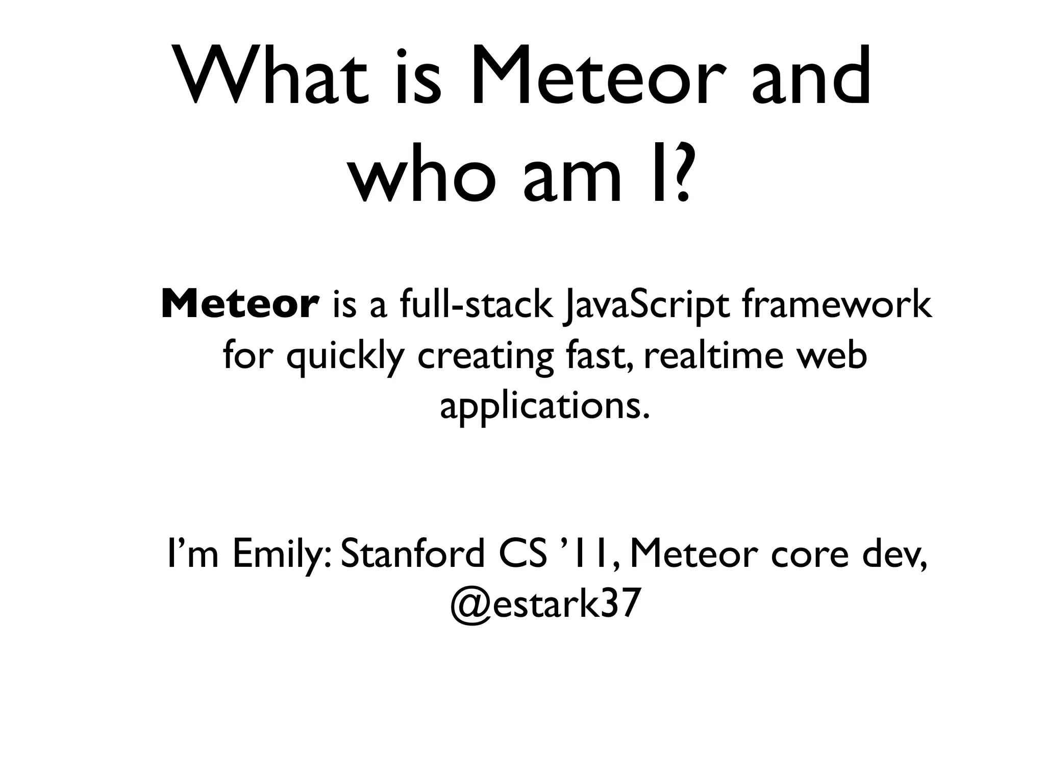 Emily Stark at Stanford ACM Hackathon | PDF