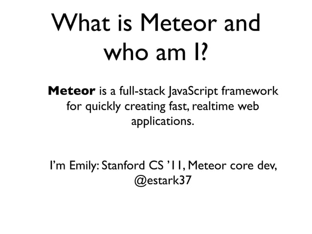 Emily Stark at Stanford ACM Hackathon | PPT