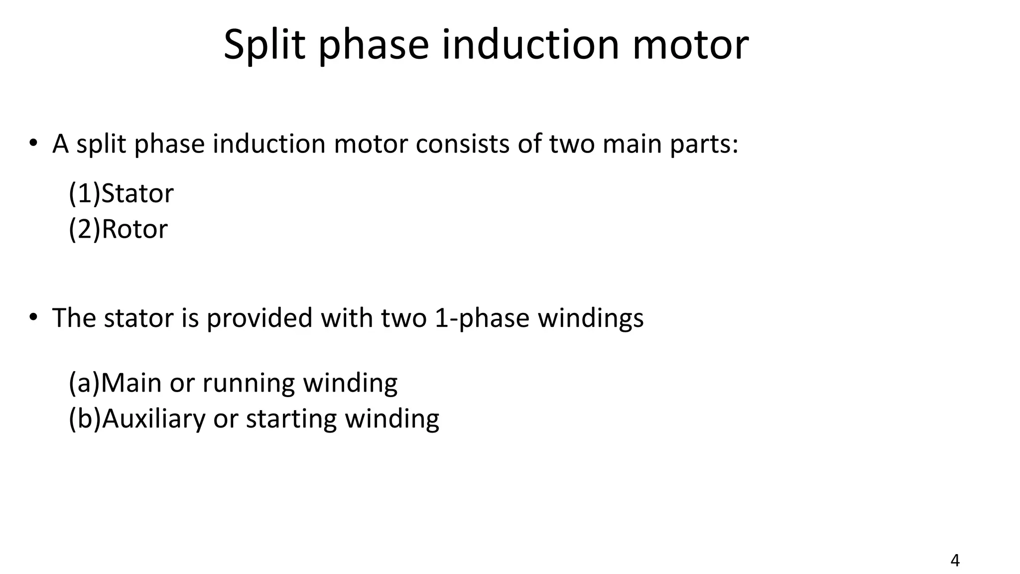 Types of single phase induction motor | PPTX