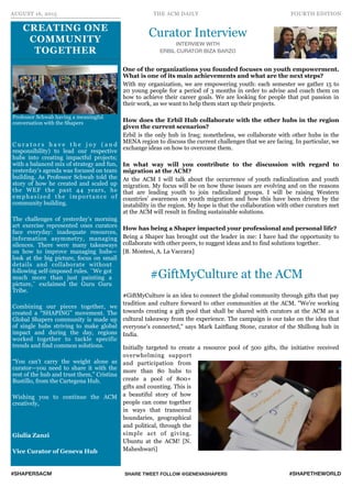 Global Shapers Geneva Hub - ACM 2015 - ACM Daily Magazine 16th August | PDF | Painting | Arts ...