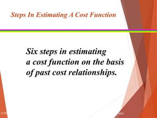 DETERMINING HOW COSTS BEHAVE | PPT