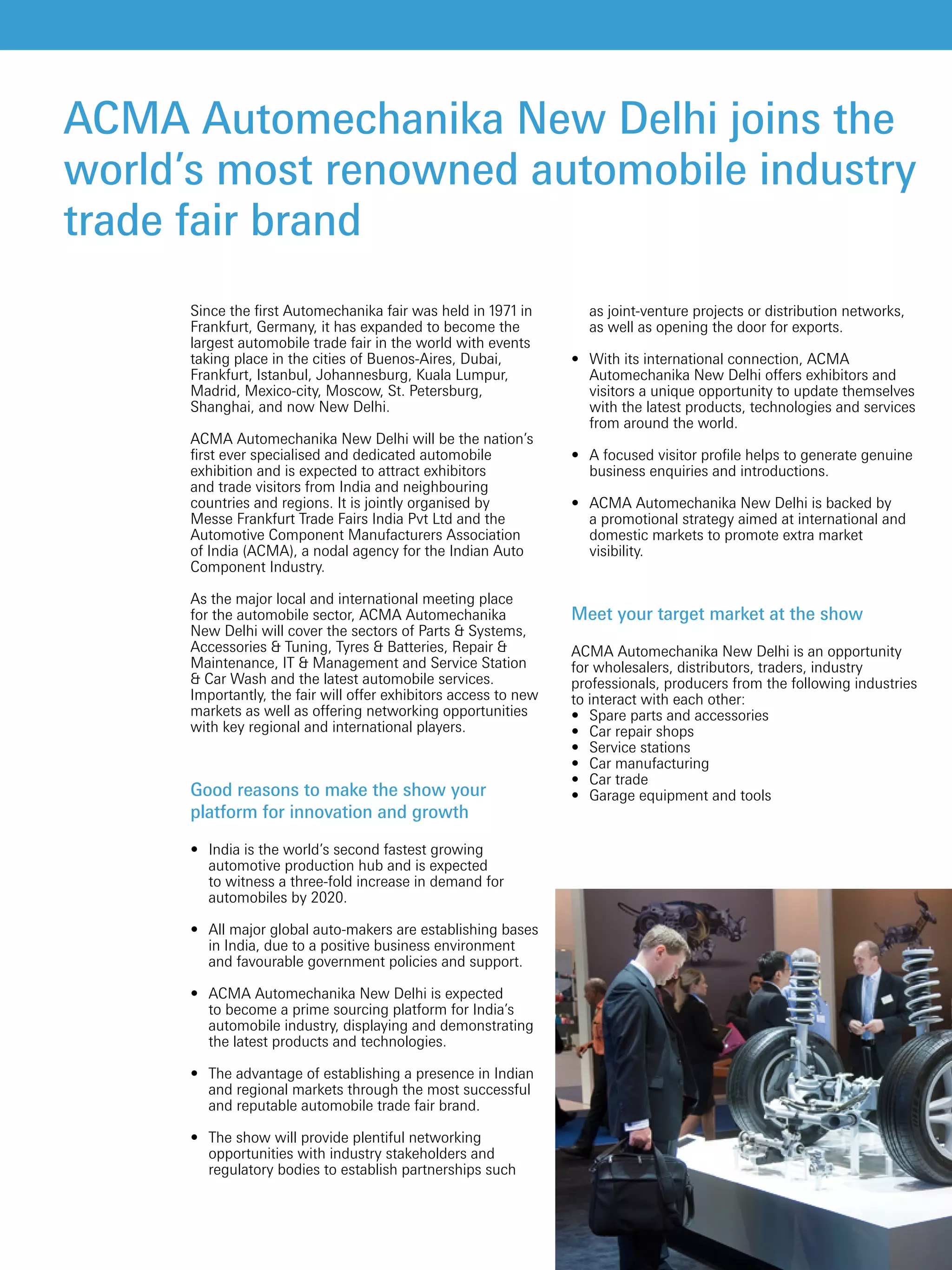ACMA Automechanika New Delhi | PDF
