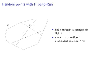 Oracle-based algorithms for high-dimensional polytopes. | PPT