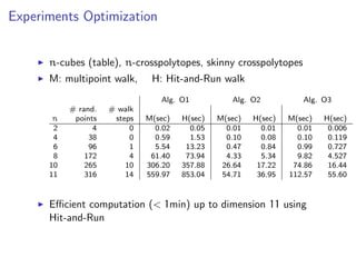 Oracle-based algorithms for high-dimensional polytopes. | PPT