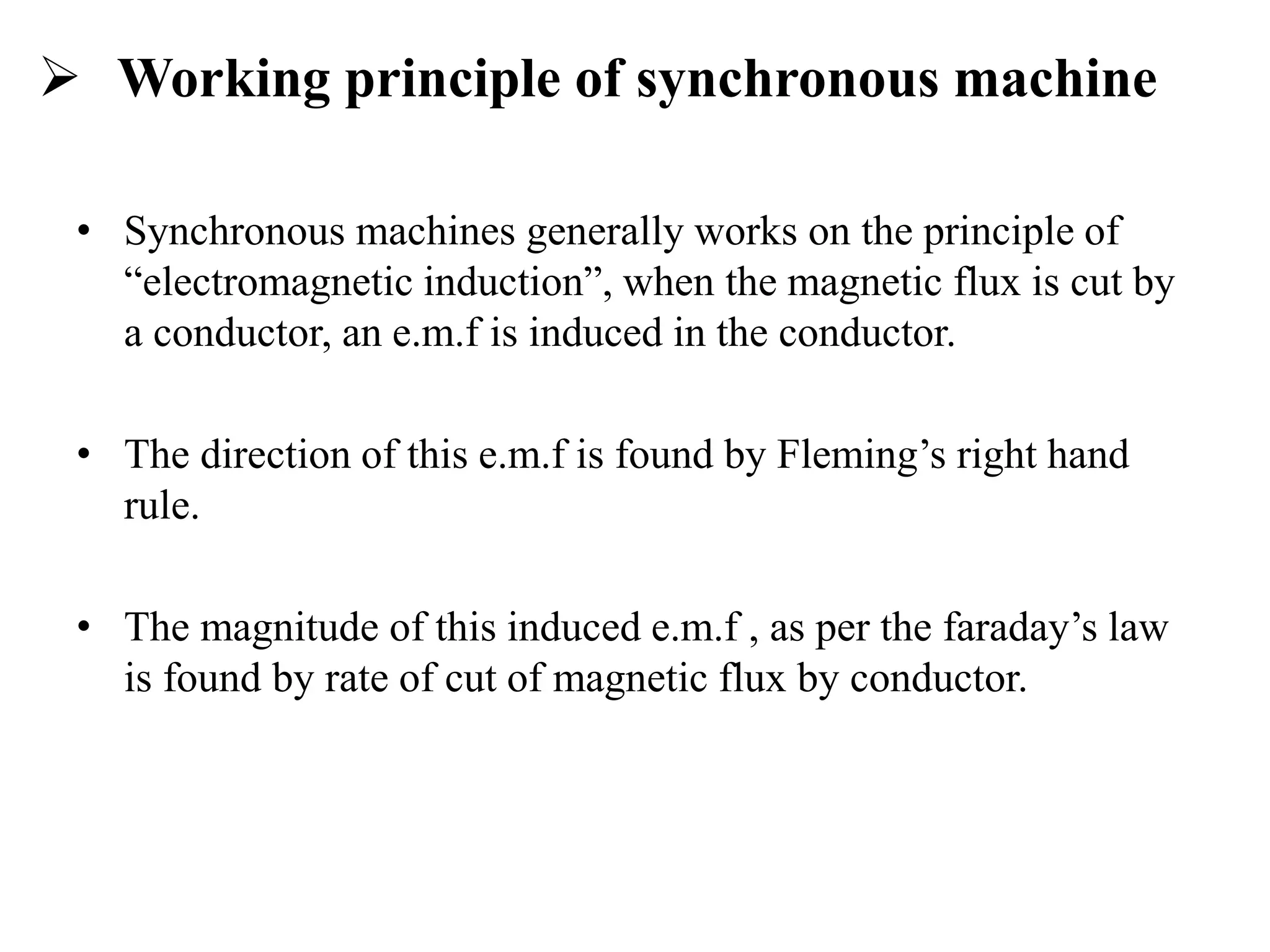Working of synchronous machine, Construction of synchronous machine ...