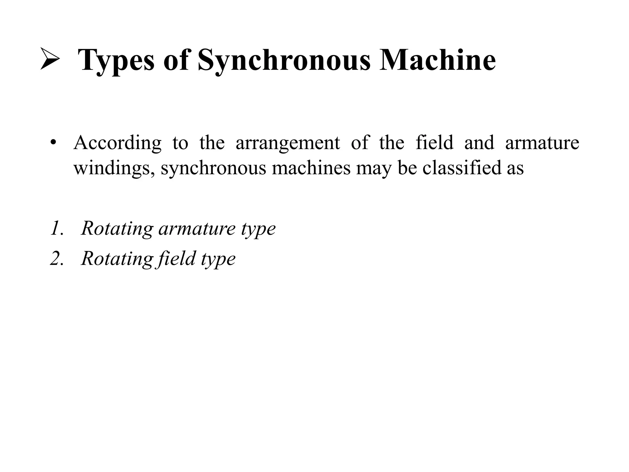 Working of synchronous machine, Construction of synchronous machine ...