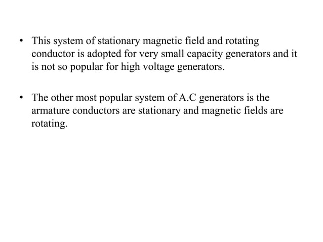 Working of synchronous machine, Construction of synchronous machine ...