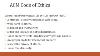 ACM code of ethics | PDF