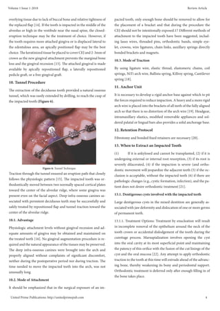 Impactions in Orthodontics - A Review | PDF