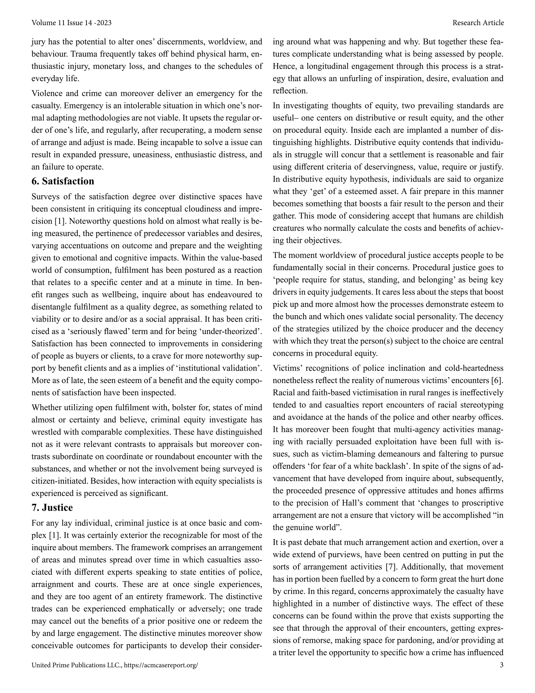 The Experience of a Victim is a Traumatic Experience | PDF