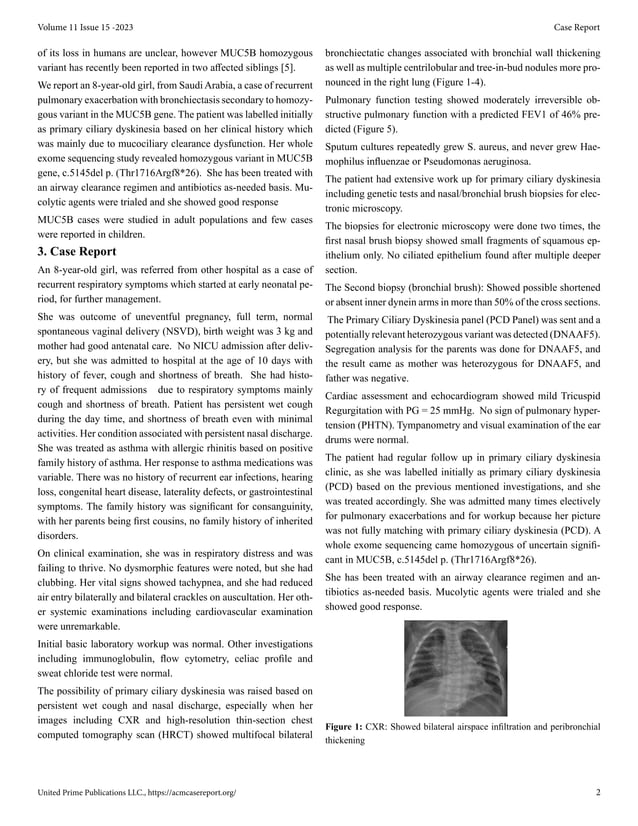 MUC5B Mutation Causes Mucociliary Dysfunction and Primary Ciliary ...