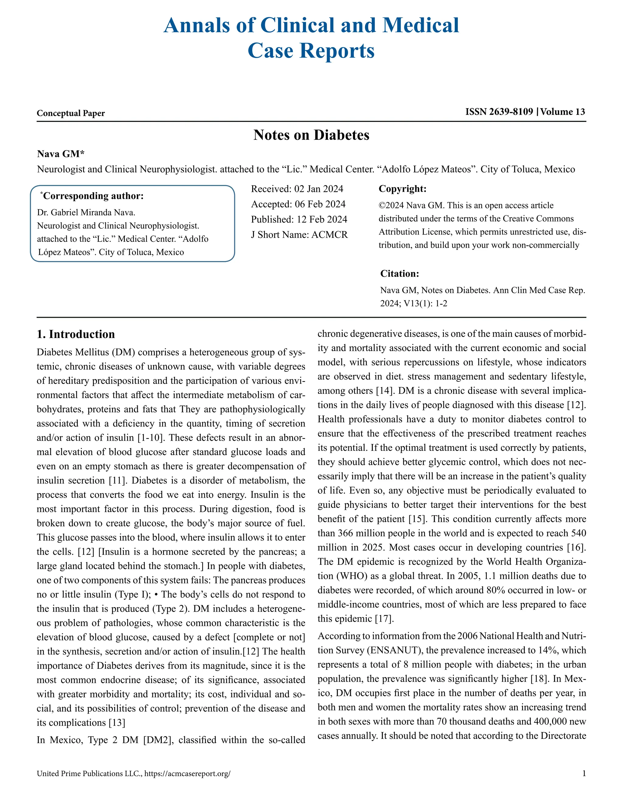 Notes on Diabetes | PDF