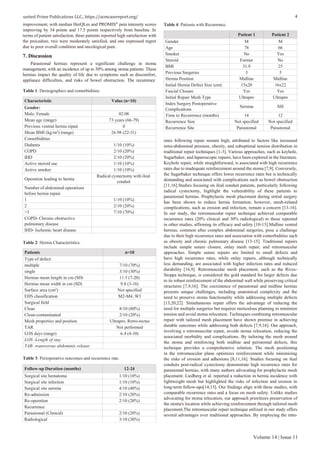 Concomitant Repair of Parastomal Hernia in the Presence of Midline ...