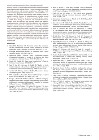 Concomitant Repair of Parastomal Hernia in the Presence of Midline ...