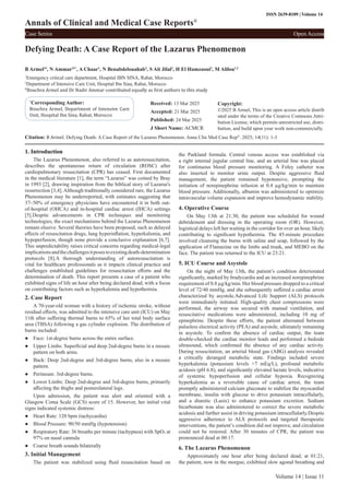 Defying Death: A Case Report of the Lazarus Phenomenon | PDF