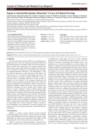 Sepsis or Jarisch-Herxheimer Reaction? A Case of Clinical Overlap | PDF