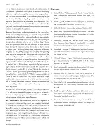 Cutaneous Larva Migrans: A Case Report in a Traveler Child | PDF