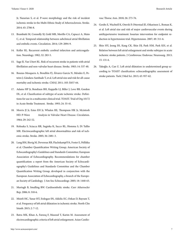The Association of Left Atrial Enlargement in Different Subtypes of ...