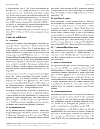 Preliminary Results of Fecal Microbiota Transplantation in Diarrhea-Predominant Irritable Bowel ...