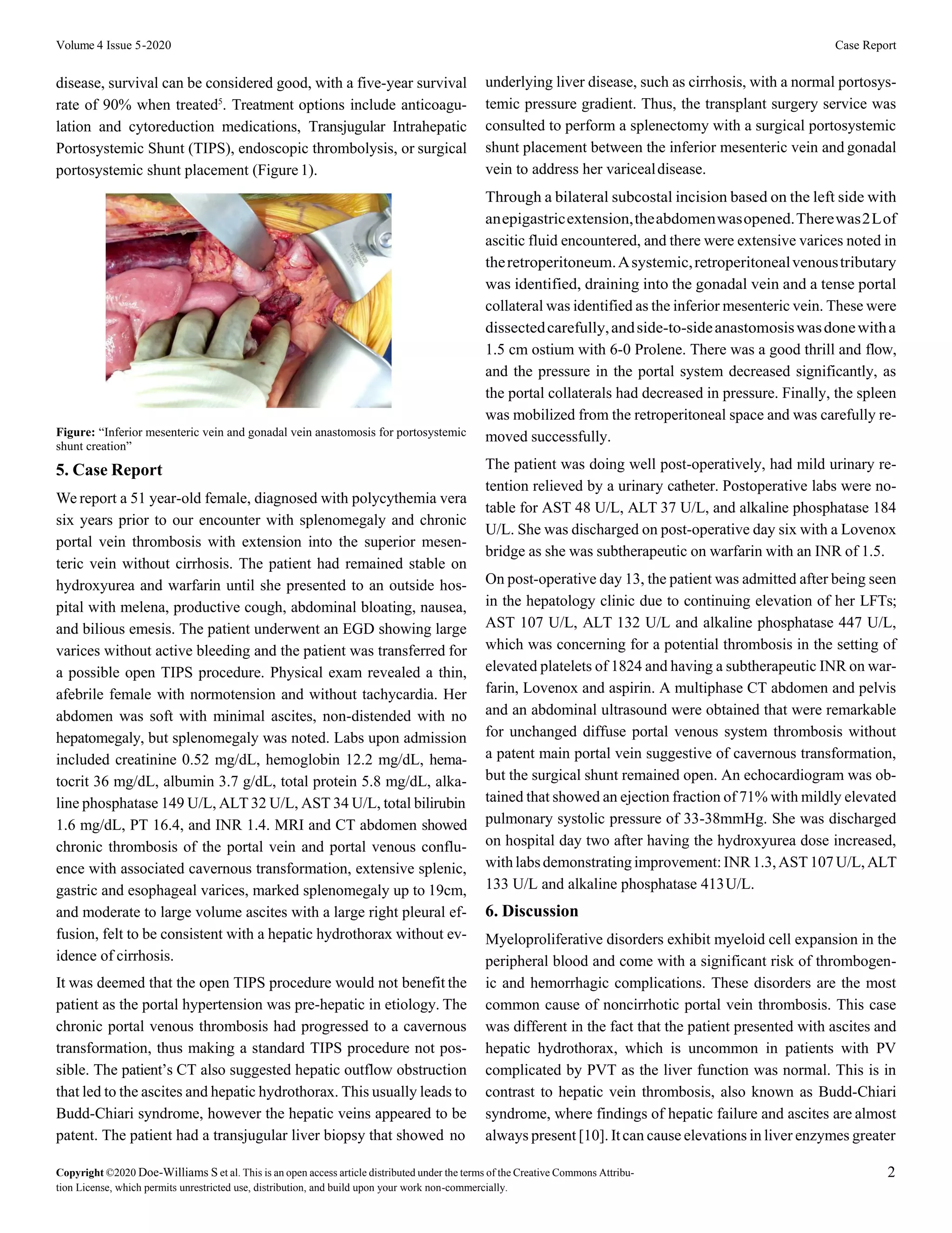 Portosystemic Shunt for Treatment of Symptomatic Varices in ...