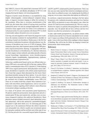 Portosystemic Shunt for Treatment of Symptomatic Varices in ...