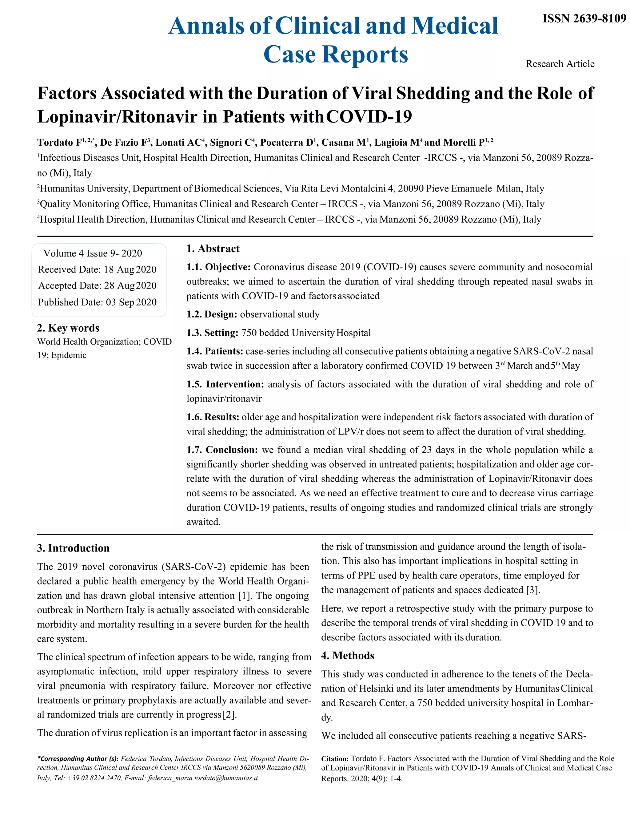 Annals of Clinical and Medical Case Reports - Acmcasereport | PDF